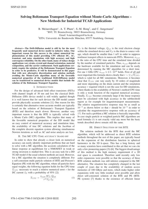 Pdf Solving Boltzmann Transport Equation Without Monte Carlo Algorithms New Methods For