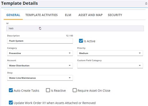 Add Or Edit A Work Order Template