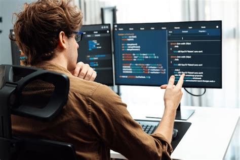 premium photo it developer with stressful overworked in creating