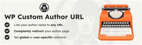 wp custom author url plugin —