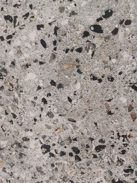 Rough Exposed Aggregate Concrete Surface With Stone Inclusions Stock