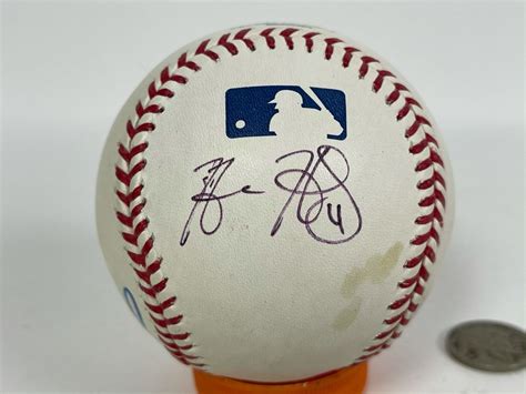 Signed San Diego Padres Baseball Autographs Of Josh Bard Bud Black