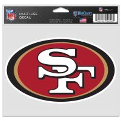 San Francisco 49ers Logo 5x6 Ultra Decal At Sticker Shoppe