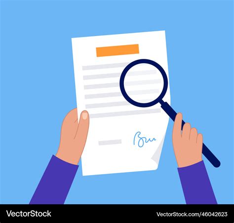 Review Document Concept Royalty Free Vector Image