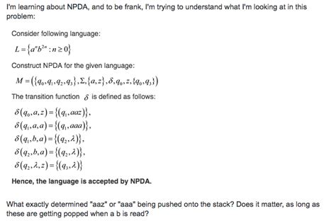 solved i m learning about npda and to be frank i m trying