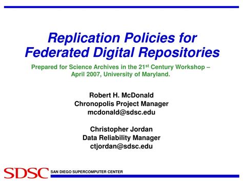 Ppt Replication Policies For Federated Digital Repositories Powerpoint Presentation Id 3545351
