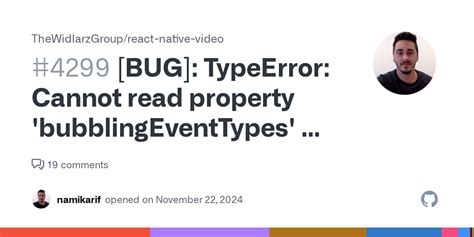 [bug] typeerror cannot read property bubblingeventtypes of null