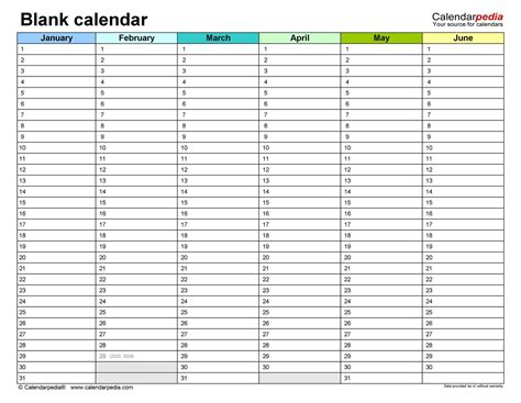 Ultimate Fill In The Blank Calendar Template For Easy Planning