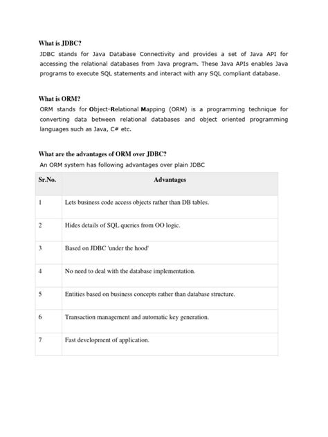 Hb Interviewfaq Pdf Databases Spring Framework