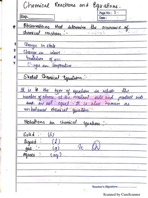 Science Handwritten Notes Pdf