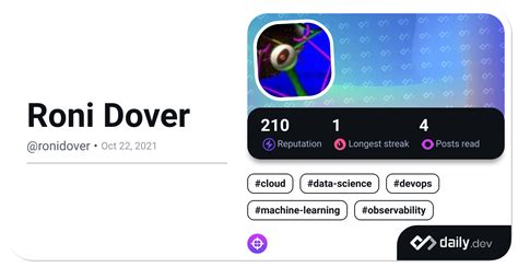 Roni Dover Ronidover Daily Dev