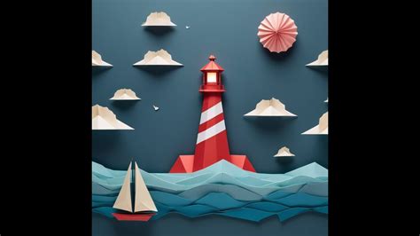 🏮 How To Make An Origami Lighthouse Step By Step Tutorial 🏮 Youtube