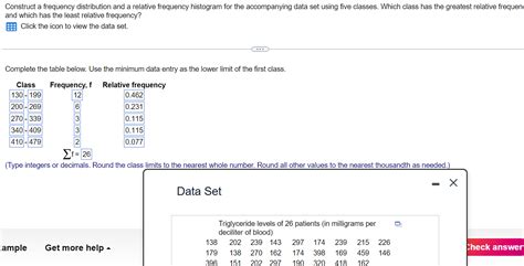 Solved Construct A Frequency Distribution And A Relative Chegg