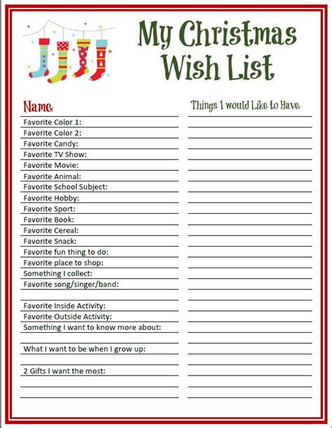 Christmas Wish List Google Doc Template 2023 Best Ultimate The Best