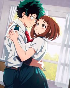 My Hero Academia Discover Izuku And Ochako Ideas Hero Deku X Uraraka And More