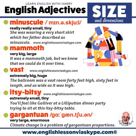 Common Adjectives For Size And Shape