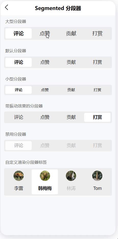 Wot Design Uni 上新 Segmented 分段器 ，赶快进来看看效果吧！ Csdn博客