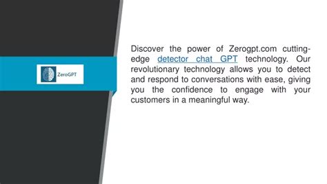 PPT Detector Chat Gpt Zerogpt Com PowerPoint Presentation Free Download ID