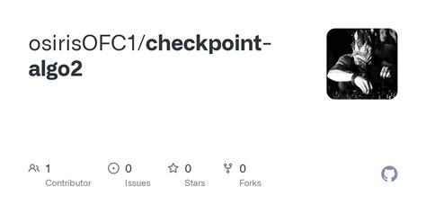 Github Osirisofc1checkpoint Algo2