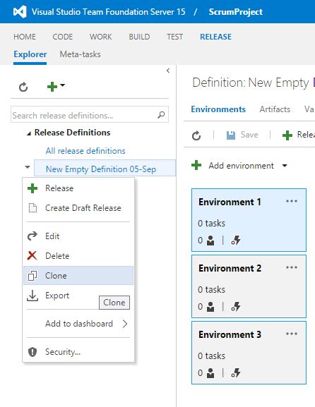 editing tfs release management definitions stack overflow