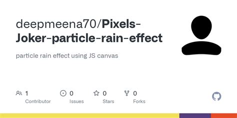 Github Deepmeena70pixels Joker Particle Rain Effect Particle Rain