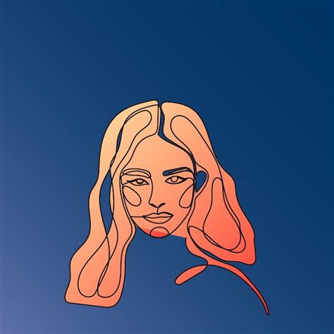 Gradiente Femenino Vector Premium