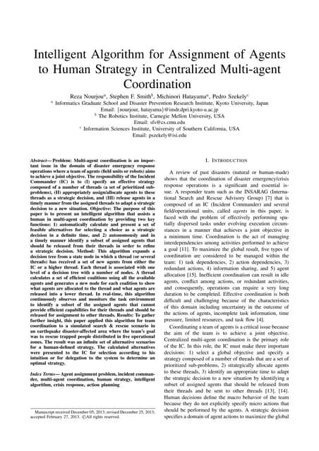 intelligent algorithm for assignment of agents to human strategy in