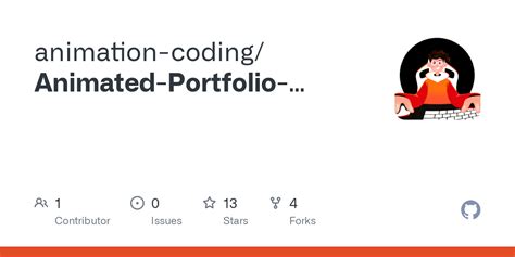 GitHub Animation Coding Animated Portfolio Website
