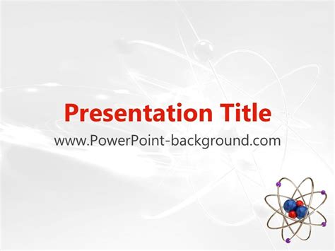 Atom Powerpoint Background Template