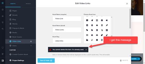 Cannot Delete Asset Brizy Help Center