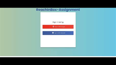 Reachinbox Assignment Youtube