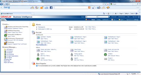 Obiee Hide The Get Started Section From The Home Page Of Obiee 11g