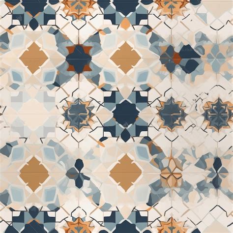 Premium Ai Image Seamless Minimalist Moroccan Tiles