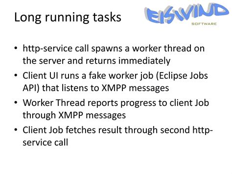 an eclipse client server architecture with asynchronous messaging ppt