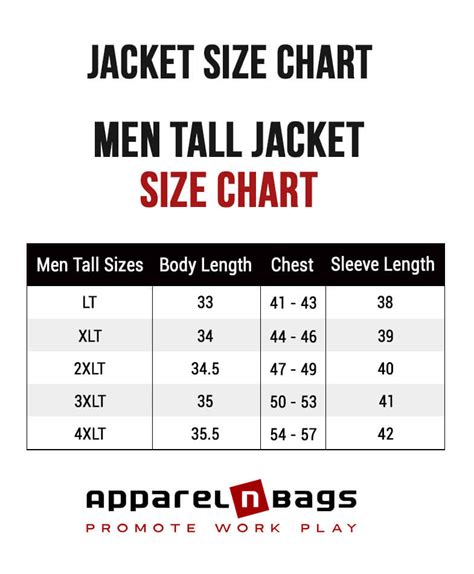 Jacket Size Conversion Chart