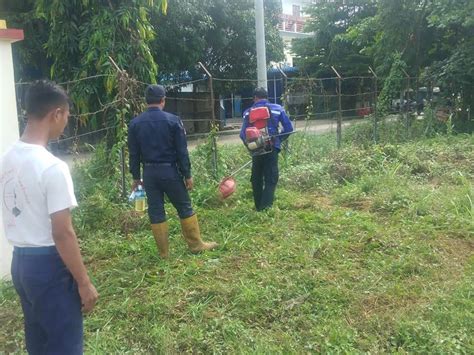 လှိုင်သာယာမြို့နယ်၌ မိုးရာသီ သစ်ပင်များစိုက်ပျိုးရန်အတွက် ချုံနွယ်ပိတ်ပေါင်းများ ရှင်းလင်းခြင်း