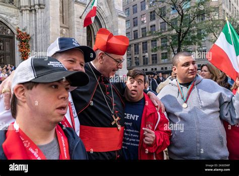 New York New York Usa 11th Oct 2022 Cardinal Timothy Dolan Poses