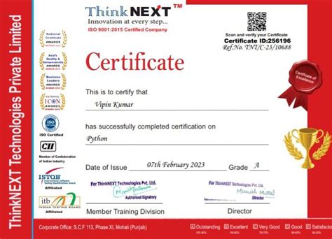 Vipin Kumar On Linkedin My Python Certificate