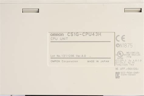 オムロン Cpuユニット Cs1g Cpu43h 13年製 保守部品 Com