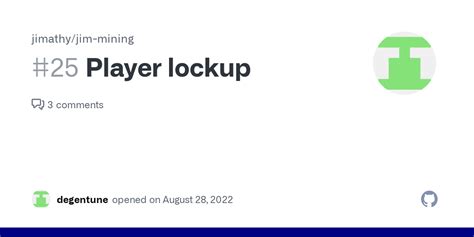 Player Lockup · Issue 25 · Jimathyjim Mining · Github