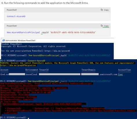 new azureadserviceprincipal a positional parameter cannot be found