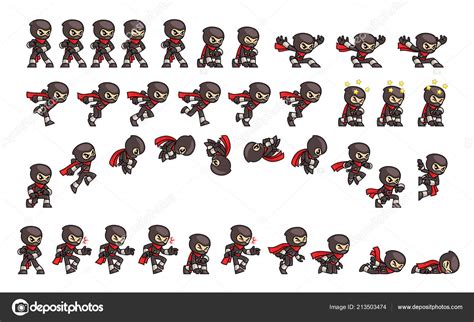 suitable side scrolling action adventure game stock vector by