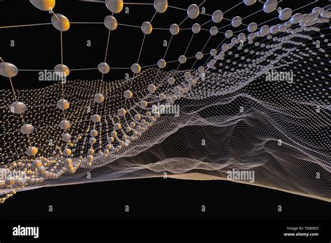 Three Dimensional Rendering Abstract Dots Variable Gradient Background