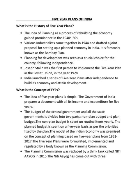 Five Year Plans Pdf Pdf Economic Growth Economies