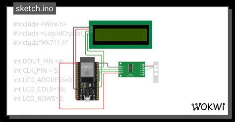 Load Cell With Lcd Wokwi Esp32 Stm32 Arduino Simulator