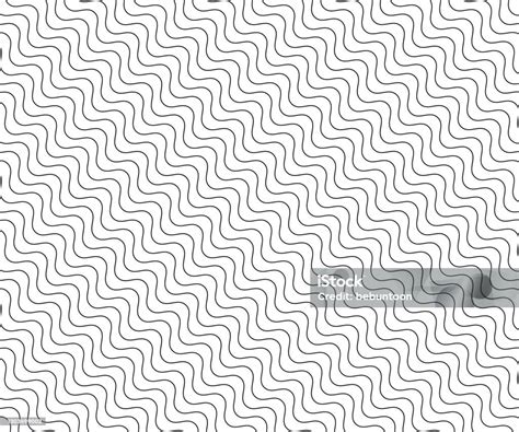 웨이브 간단한 매끄러운 물결 선 부드러운 패턴 블랙 Amp 화이트 웹 디자인 인사말 카드 섬유 기술 배경 Eps 10 벡터 일러스트 0명에 대한 스톡 벡터 아트 및 기타