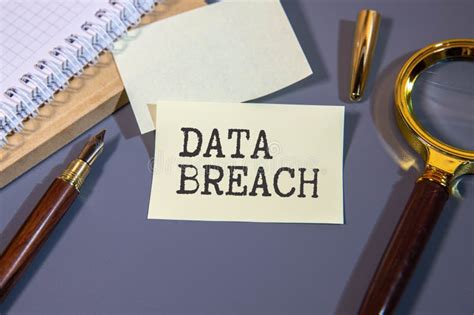 Text Caption Presenting Data Breach Concept Meaning Security Incident