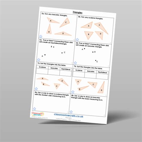 Year 4 Triangles Varied Fluency Resource Classroom Secrets