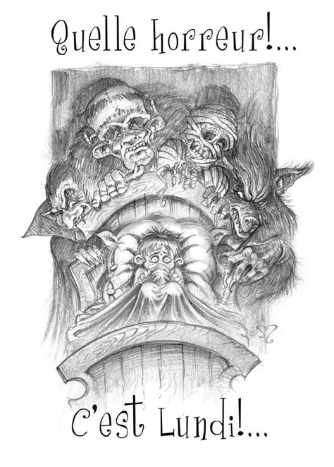 Pin By Olwyn Ducker On Pascal Moguerou 2 Horror Art Sketches Illustrators