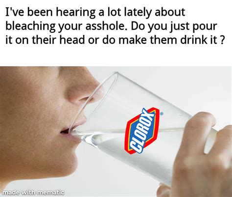 Bleaching Your Asshole